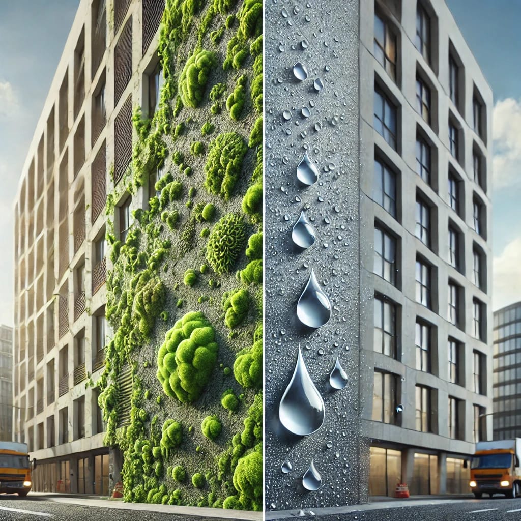 How Nano Coatings Protect Building Renders from Going Green - Kada Coatings